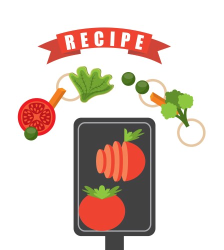 Food recipe Royalty Free Vector Image - VectorStock