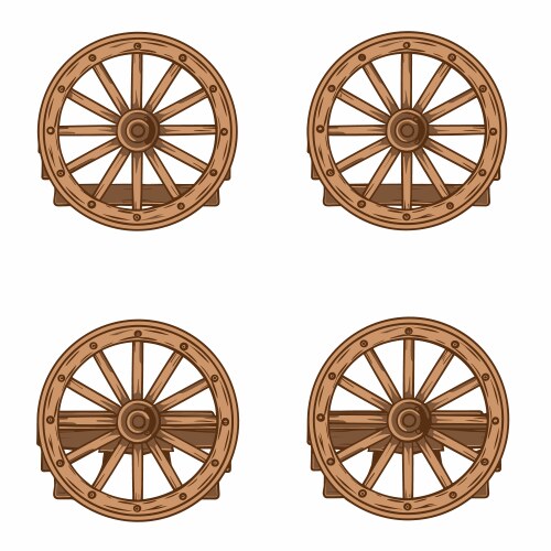 Wooden Wagon Wheel Vector Images (over 3,700)