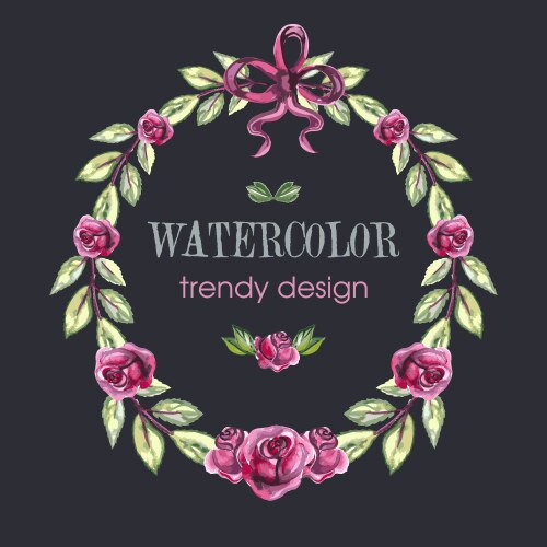 Rose Wreath Vector Images (over 18,000)