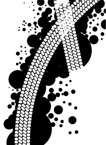 Tractor tread grunge Royalty Free Vector Image