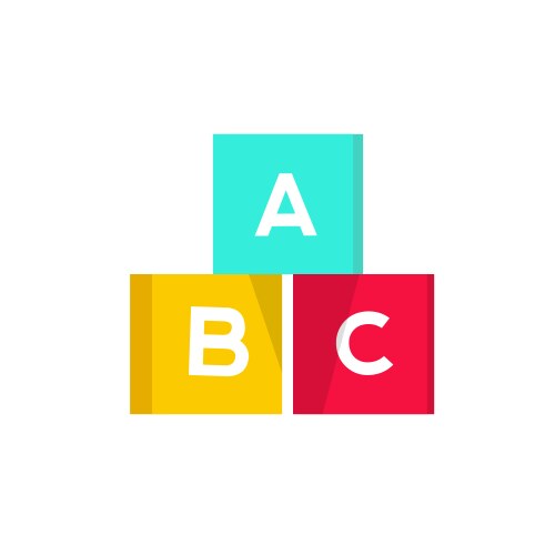 Abc blocks Royalty Free Vector Image - VectorStock