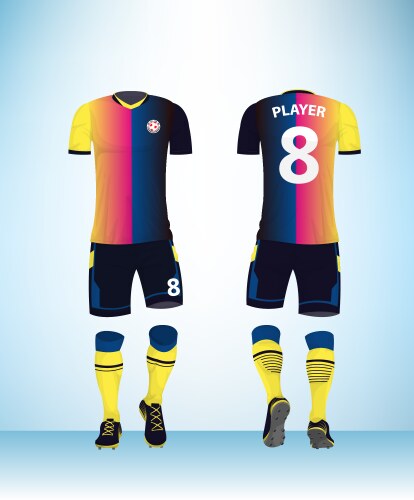 3d realistic template soccer kit Royalty Free Vector Image 3d realistic template soccer kit Royalty Free Vector Image