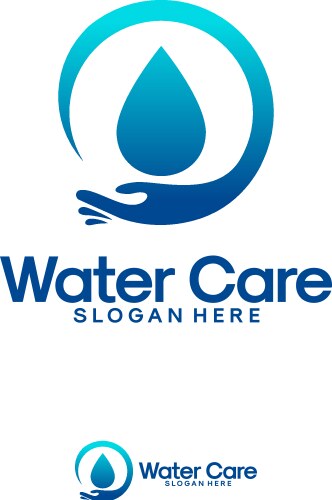 Water delivery logo icon design Royalty Free Vector Image