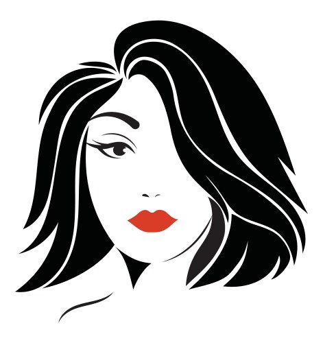 Beautiful woman face Royalty Free Vector Image