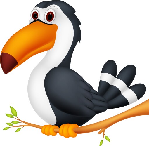 Macaw bird cartoon Royalty Free Vector Image - VectorStock