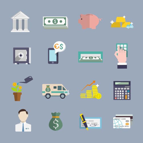 Realistic acquiring bank pos set Royalty Free Vector Image