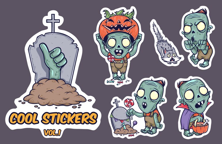 Poster zombie outbreak sign board Royalty Free Vector Image