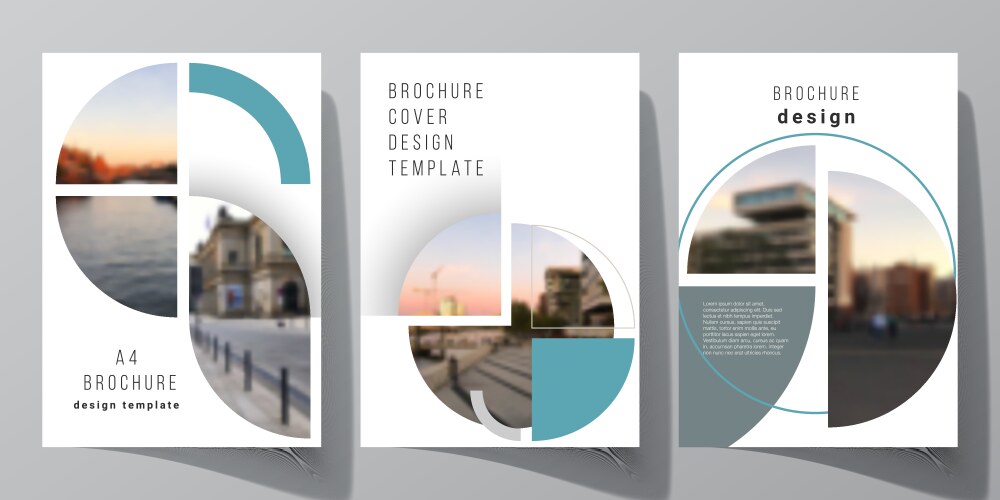 Layout a4 cover mockups design templates Vector Image