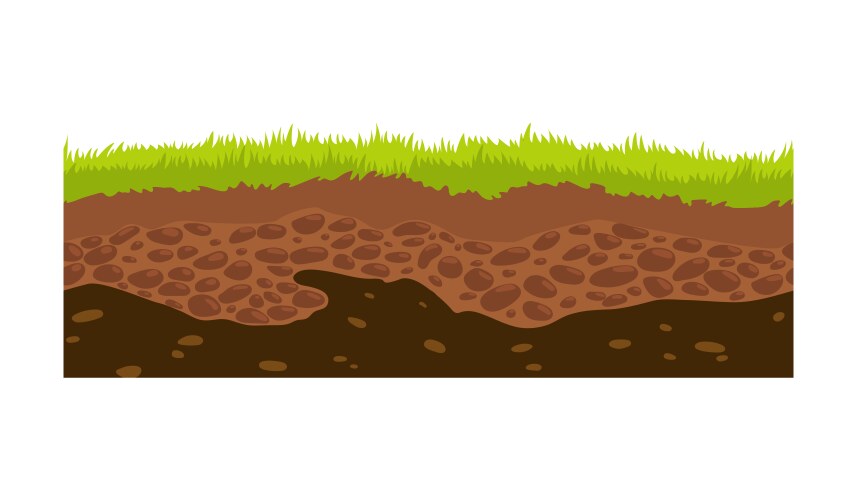 Seamless ground soil and land image for ui Vector Image