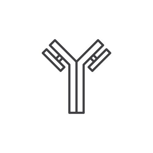 Antibody icon set on white background Royalty Free Vector