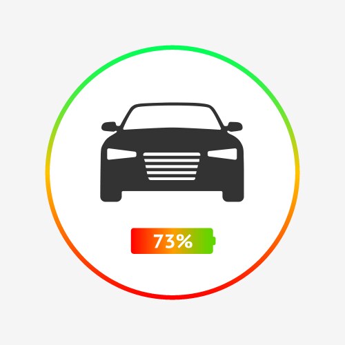 Car charging station Royalty Free Vector Image