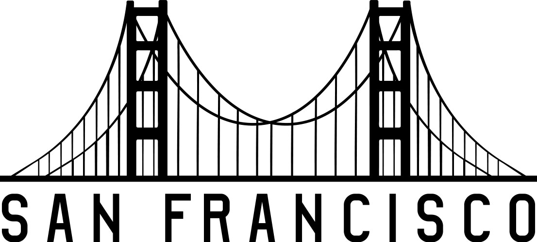 Golden Gate Bridge Outline Vector Images (over 430)