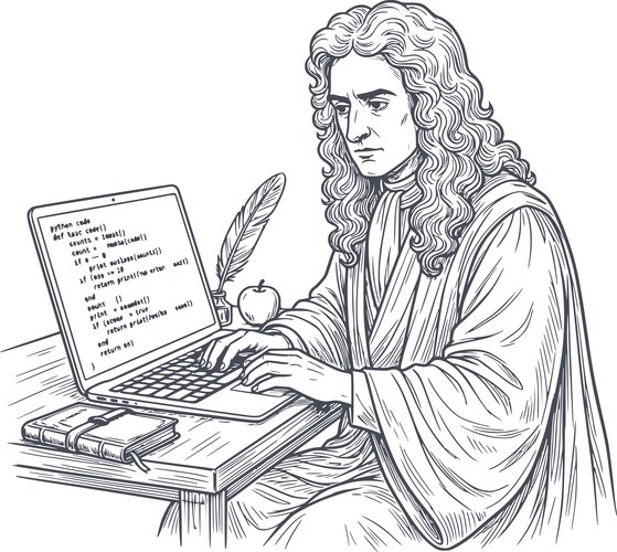 Newton's Discovery – Royalty-Free Vector | VectorStock
