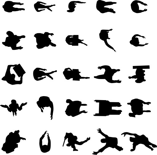 People Sitting Top View Vector Images (over 860)