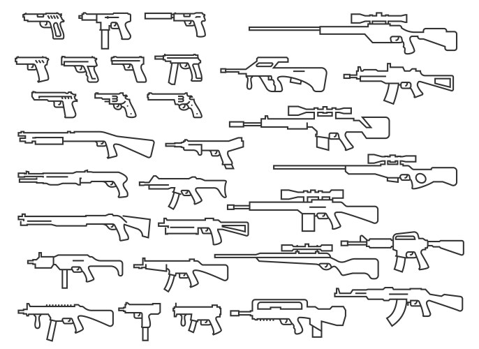 Gun Outline Vector Images (over 50,000)