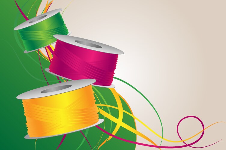 Object needle and thread Royalty Free Vector Image