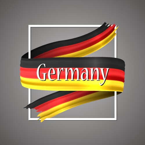 Kenya 3d ribbon flag Royalty Free Vector Image