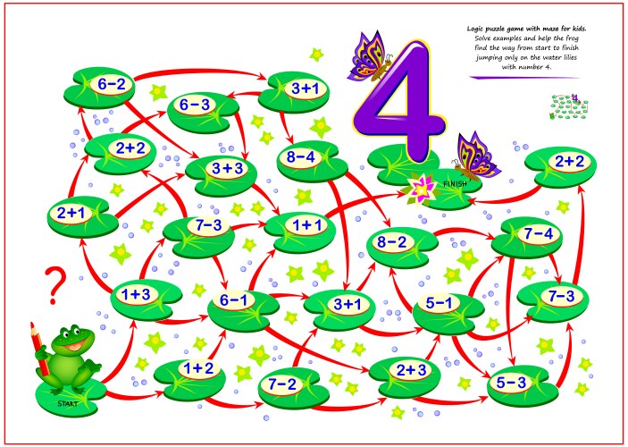 Number 4 Worksheet Vector Images (over 400)