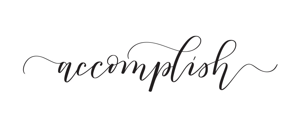 Goals modern calligraphy cute design Royalty Free Vector