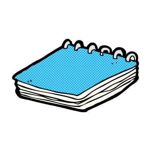 Cartoon Notepad Vector Images (over 9,300)