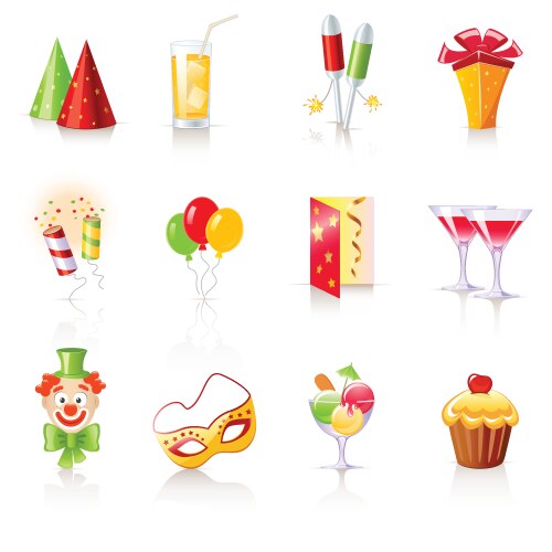 Food icons Royalty Free Vector Image - VectorStock