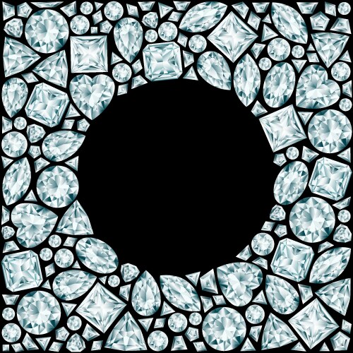 Diamond frame Royalty Free Vector Image - VectorStock