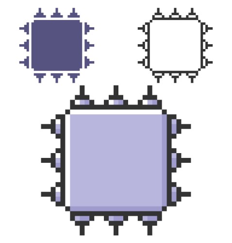 System unit icon in cartoon style isolated Vector Image