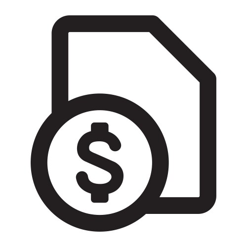 Bank statement icon financial Royalty Free Vector Image