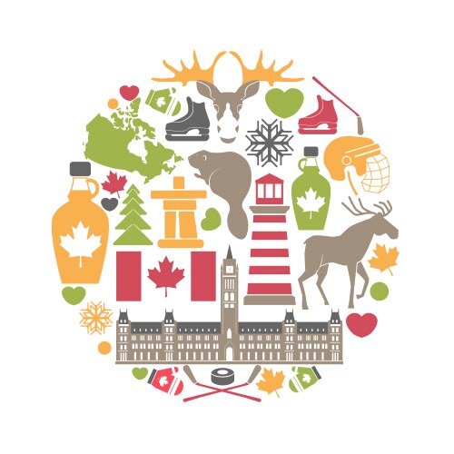 Canada Flag Round Vector Images (over 1,800)