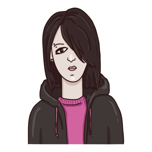 Emo Person Cartoon Vector Images (over 170)