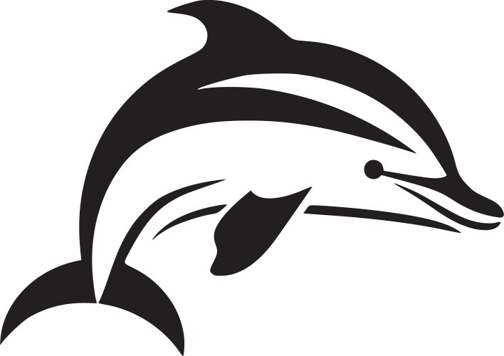 Dolphin Black and White Vector Images (over 13,000)