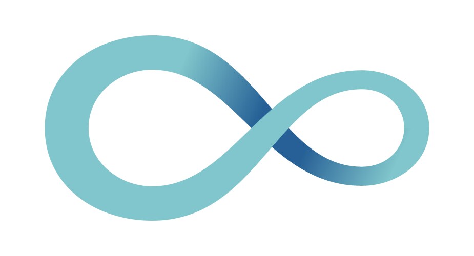 Abstract infinity sign loop mathematical Vector Image