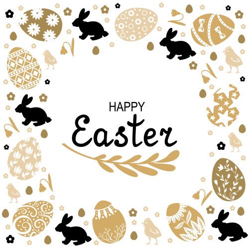 Balloons greeting card gold glitter and beige Vector Image