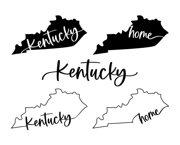 Kentucky State Outline Vector Images (over 780)