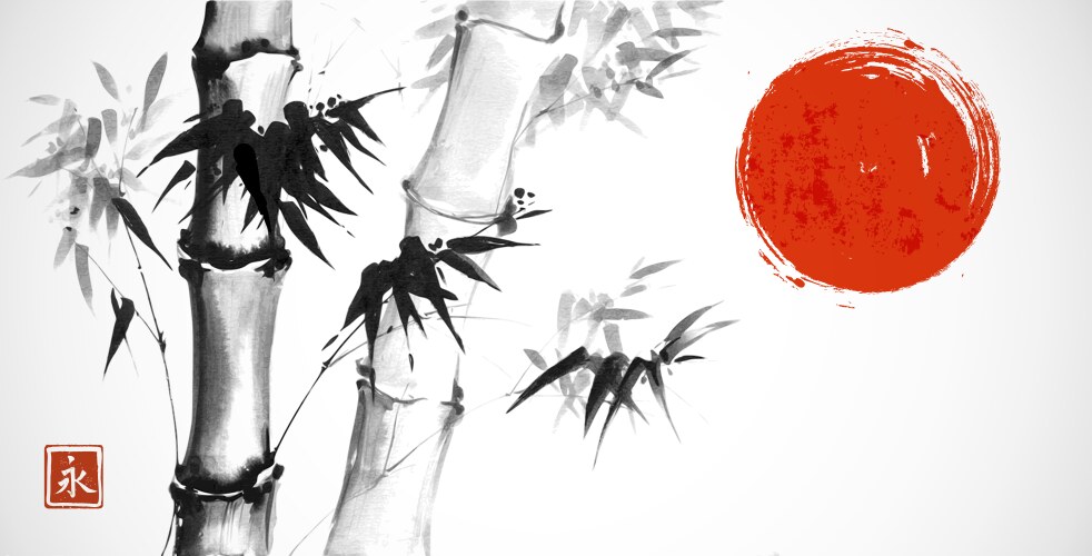 Bamboo Sumi E Painting Vector Images (over 140)