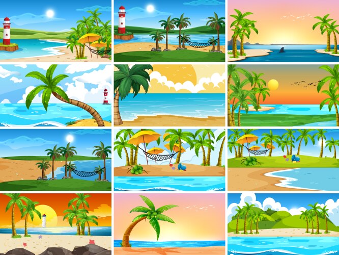 Beach Royalty Free Vector Image - VectorStock