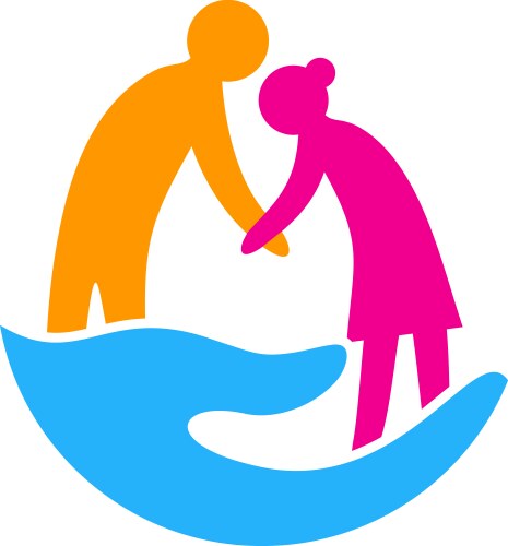 Hand care logo template Royalty Free Vector Image