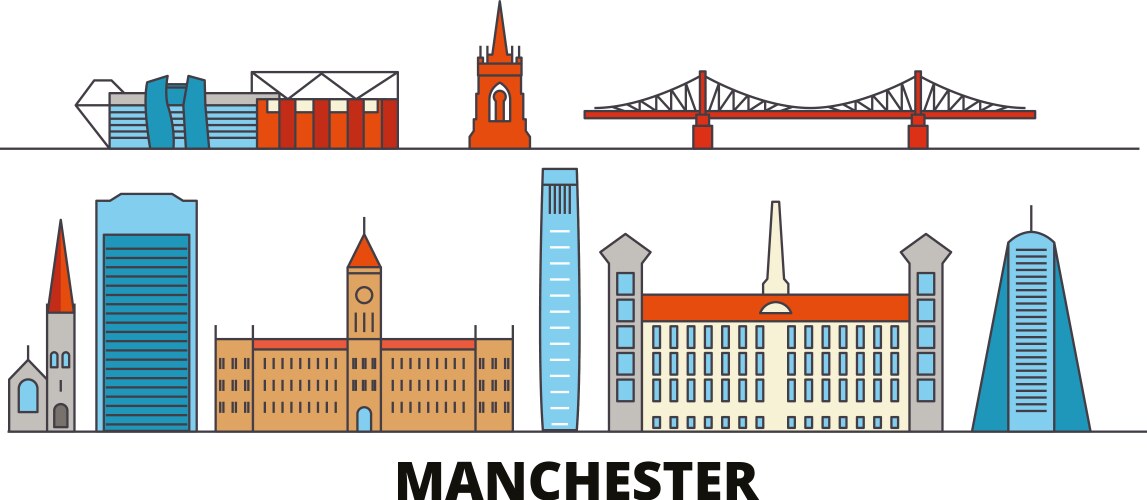 Manchester City Outline Map Vector Images (over 100)