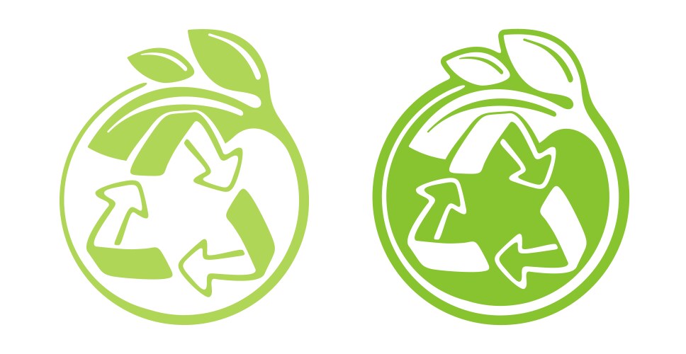 Zero waste - plastic products recycling Royalty Free Vector