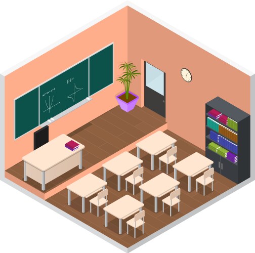 Classroom Isometric Vector Images (over 3,700)