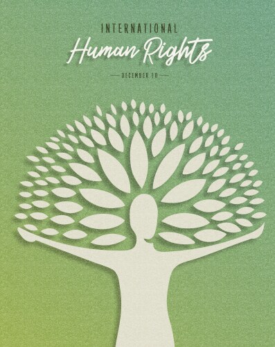 Human rights awareness month united people Vector Image