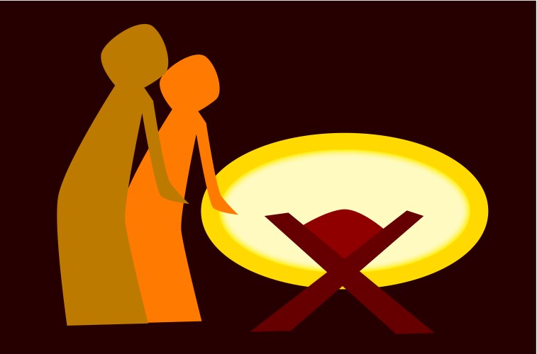 Manger Scene Black and White Vector Images (over 1,500)