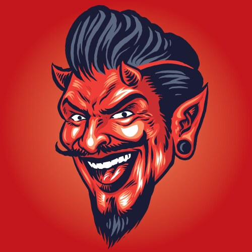 Devil rider Royalty Free Vector Image - VectorStock