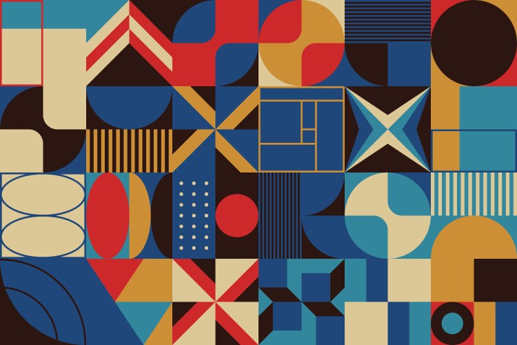 Abstract geo art pattern composition Royalty Free Vector Abstract geo art pattern composition Royalty Free Vector