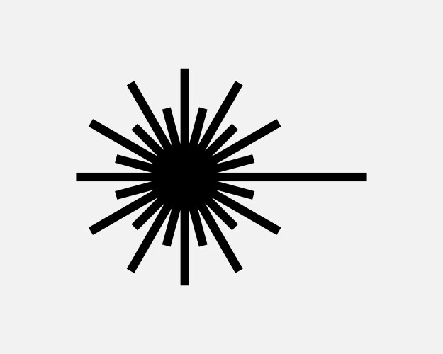 Laser Beams Logo Red Laser Beam Royalty Free Vector Image