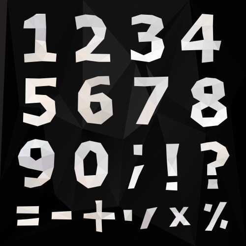 Number Diamond Font Vector Images (over 780)