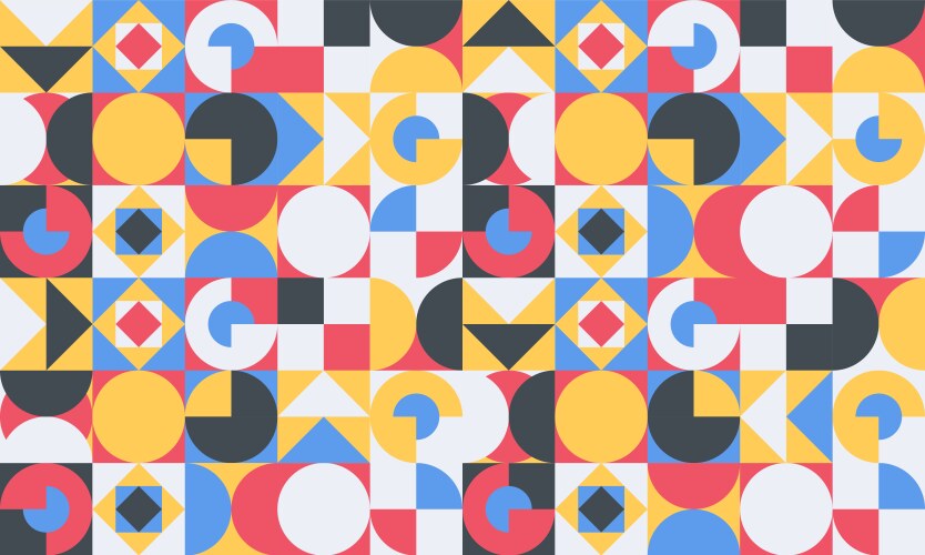 Simple geometric pattern bright color Royalty Free Vector