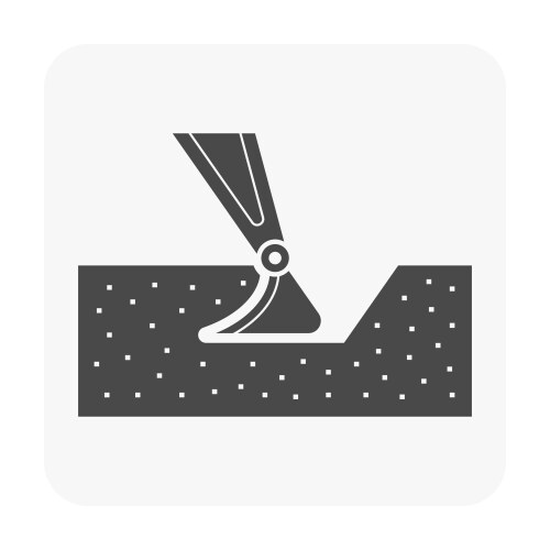 Soil excavation equipment Royalty Free Vector Image