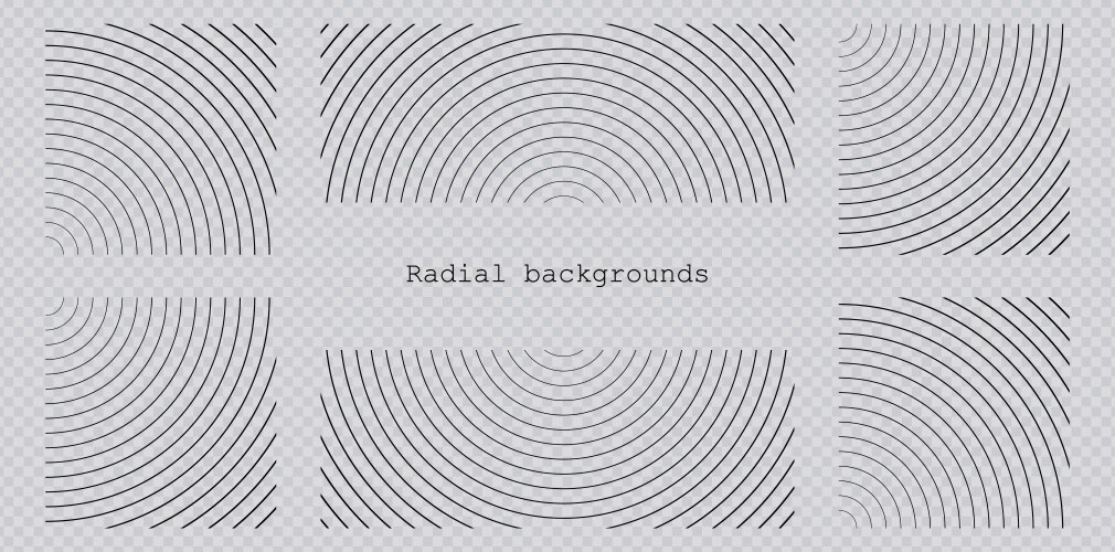 Sound wave irradiation or circular vibrations Vector Image