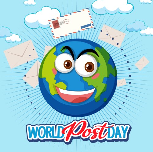 World environment day logo or poster with earth Vector Image